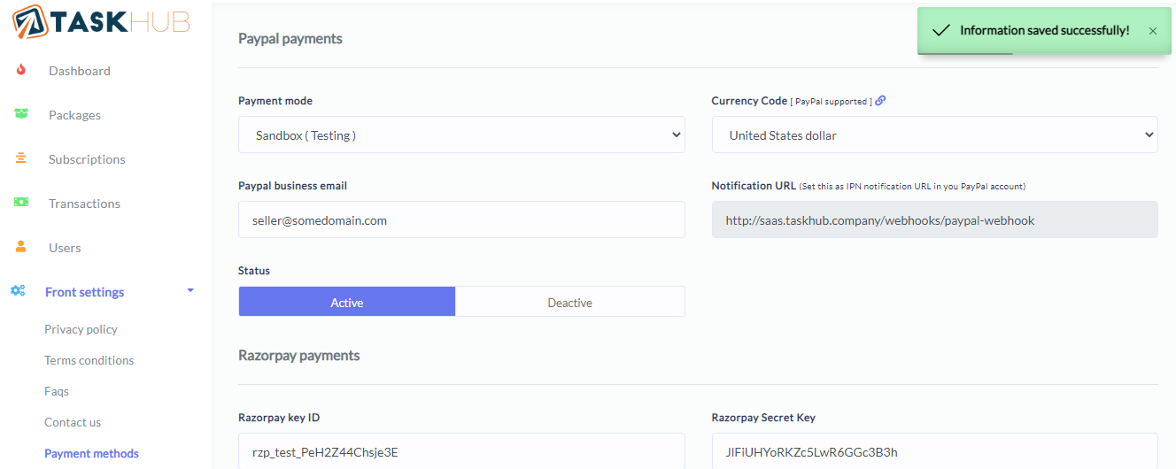 Taskhub SaaS - Project Management Tool, Finance & CRM Tool by infinitietech